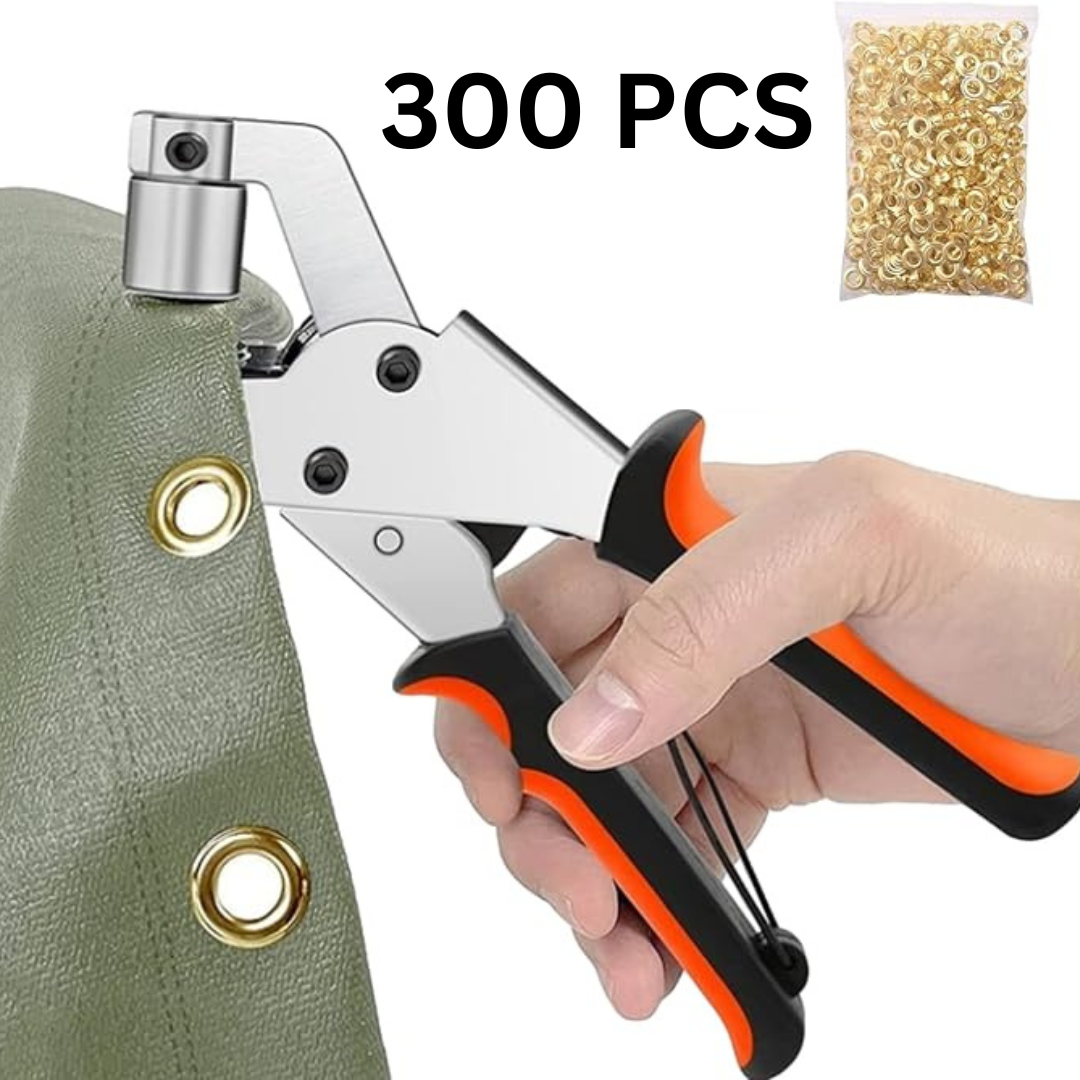 TARP GROMMET KIT WITH HANDHELD EYELET TOOL WITH 300 GROMMETS – Mechtronics