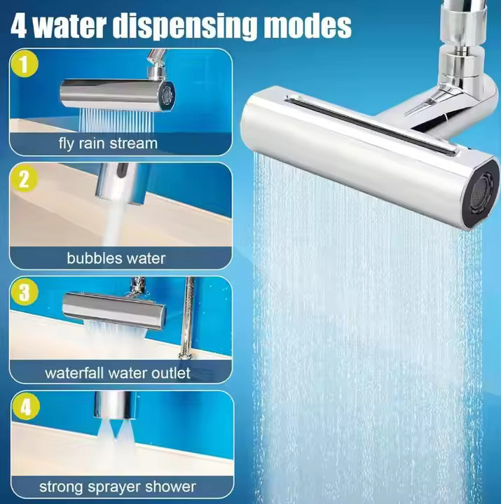 4-IN-1 720° ROTATION WATERFALL KITCHEN FAUCET – Mechtronics