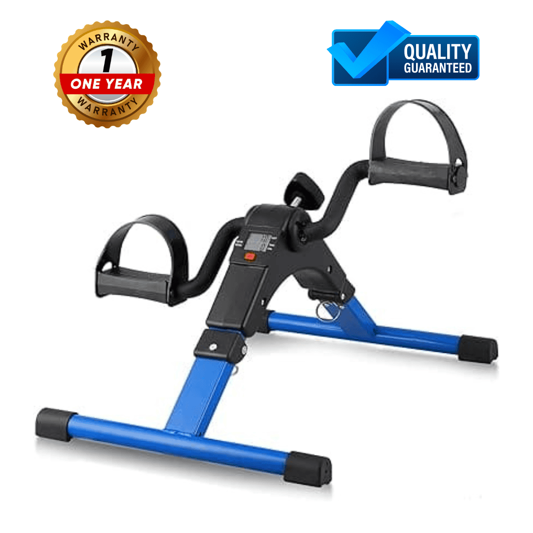 FOLDING PEDAL EXERCISER, MINI ARM LEG UNDER DESK EXERCISE BIKE FOOT HA ...