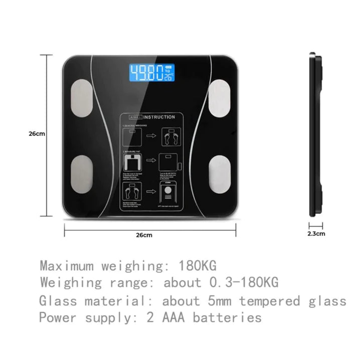 SMART BODY SCALE - CONNECTS TO APP – Mechtronics